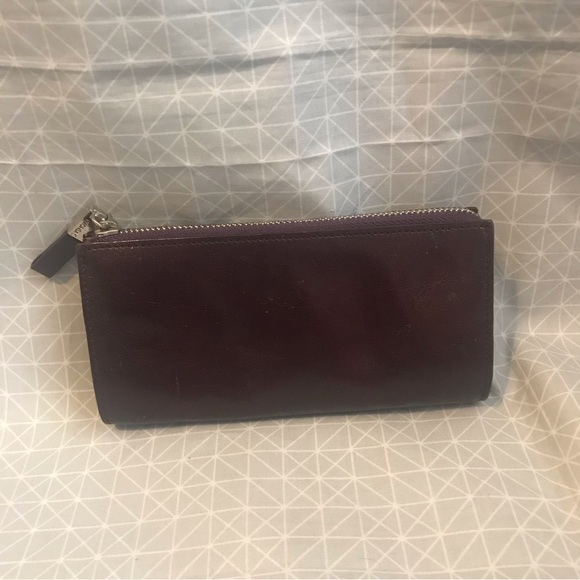 Monsac | Bags | Monsac Leather Zip Wallet In Black | Poshmark